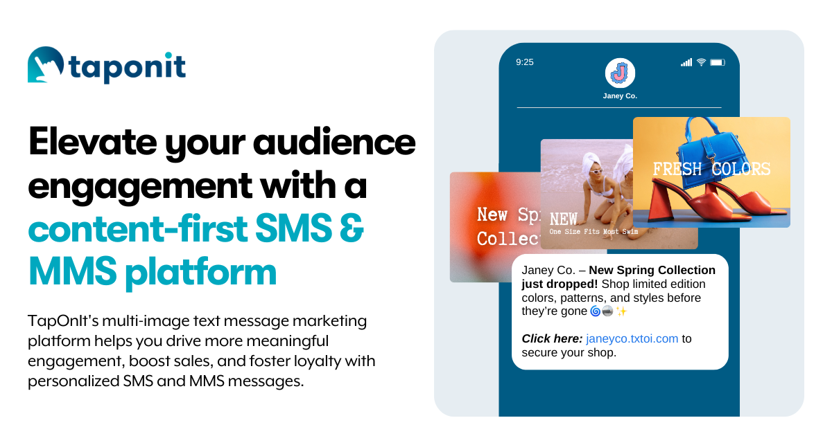 Content-First SMS & MMS Text Message Marketing and Engagement Platform